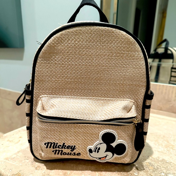 Primark | Bags | Mickey Mouse Straw Backpack | Poshmark